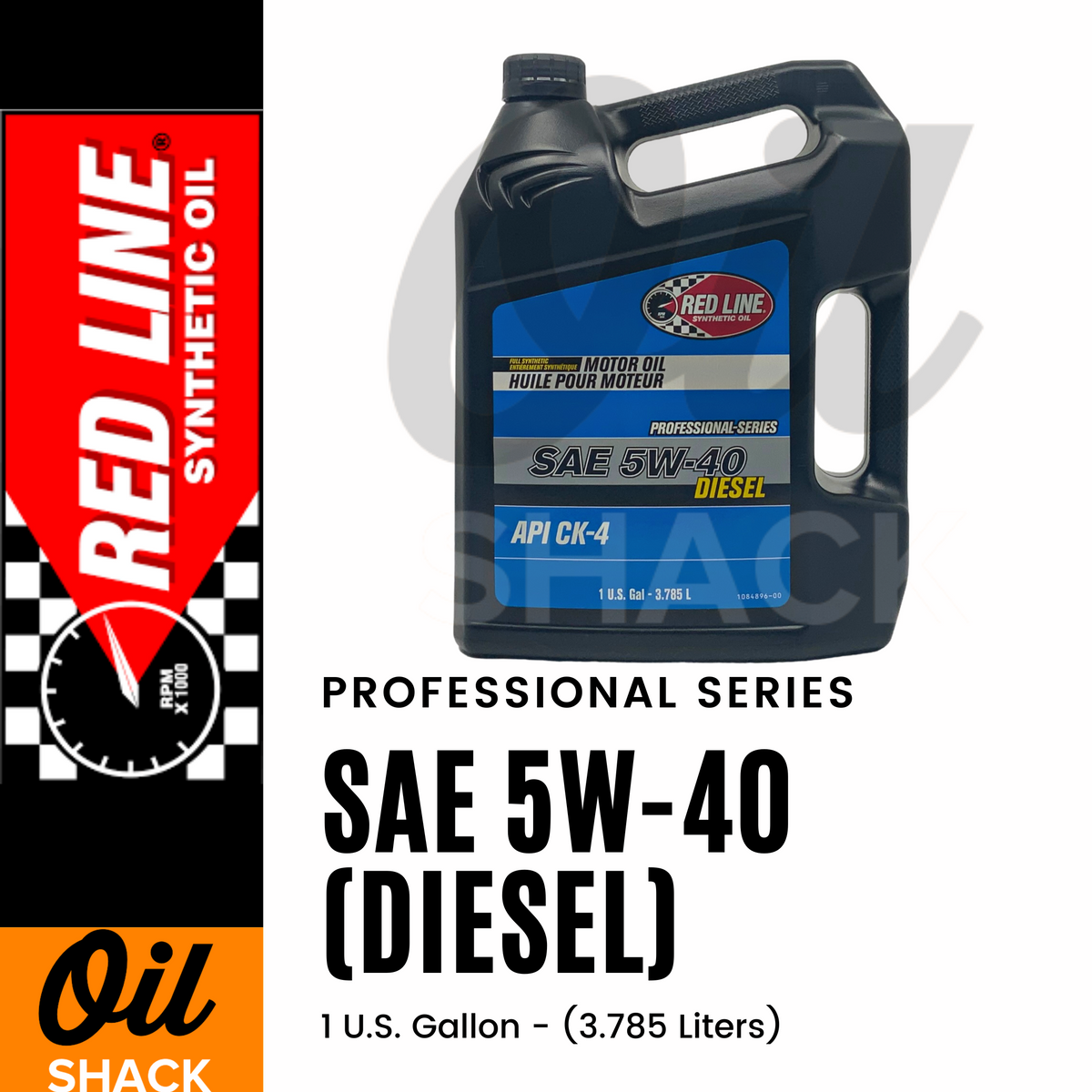 RED LINE PROFESSIONAL SERIES SAE 5W-40 (1 Gallon DIESEL) – Oil Shack