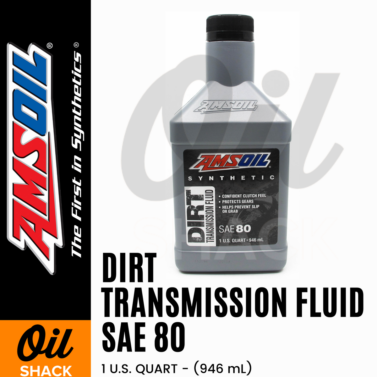 AMSOIL SAE 80 DIRT BIKE TRANSMISSION FLUID FULLY SYNTHETIC (1 QUART ...