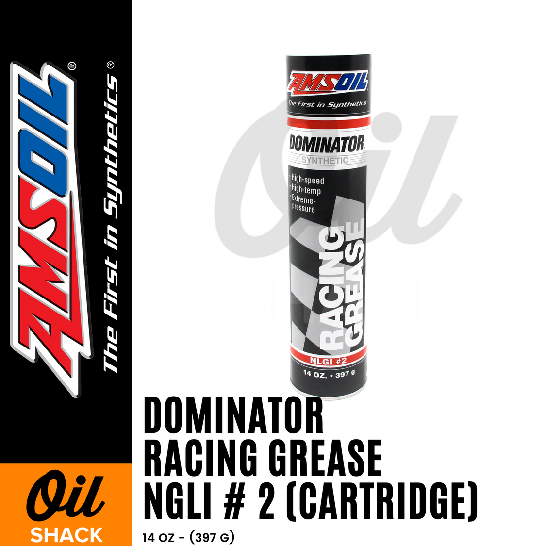 AMSOIL Racing Grease Dominator Series NGLI #2 (14oz Cartridge) – Oil Shack